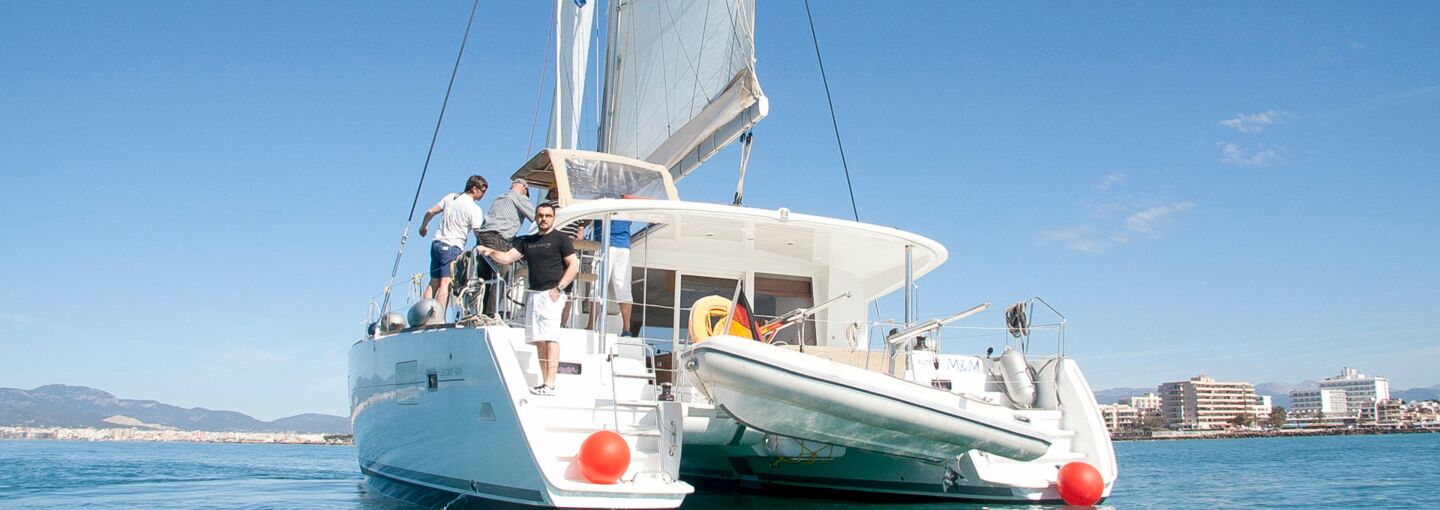 Katamaran Skippertraining auf Mallorca